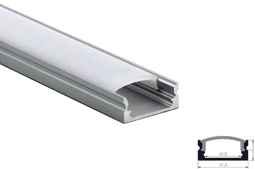 Lowdown Surface Mounted LED Aluminium Profile | Display Lighting