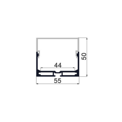 Two-Square Surface Mounted LED Profile | Display Lighting